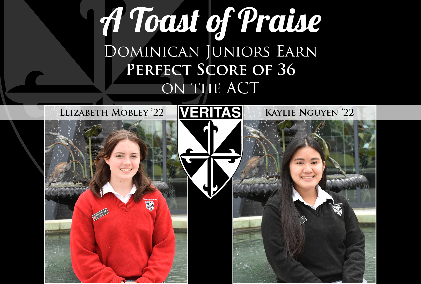 Dominican Students Elizabeth Mobley and Kaylie Nguyen Score a Perfect ...