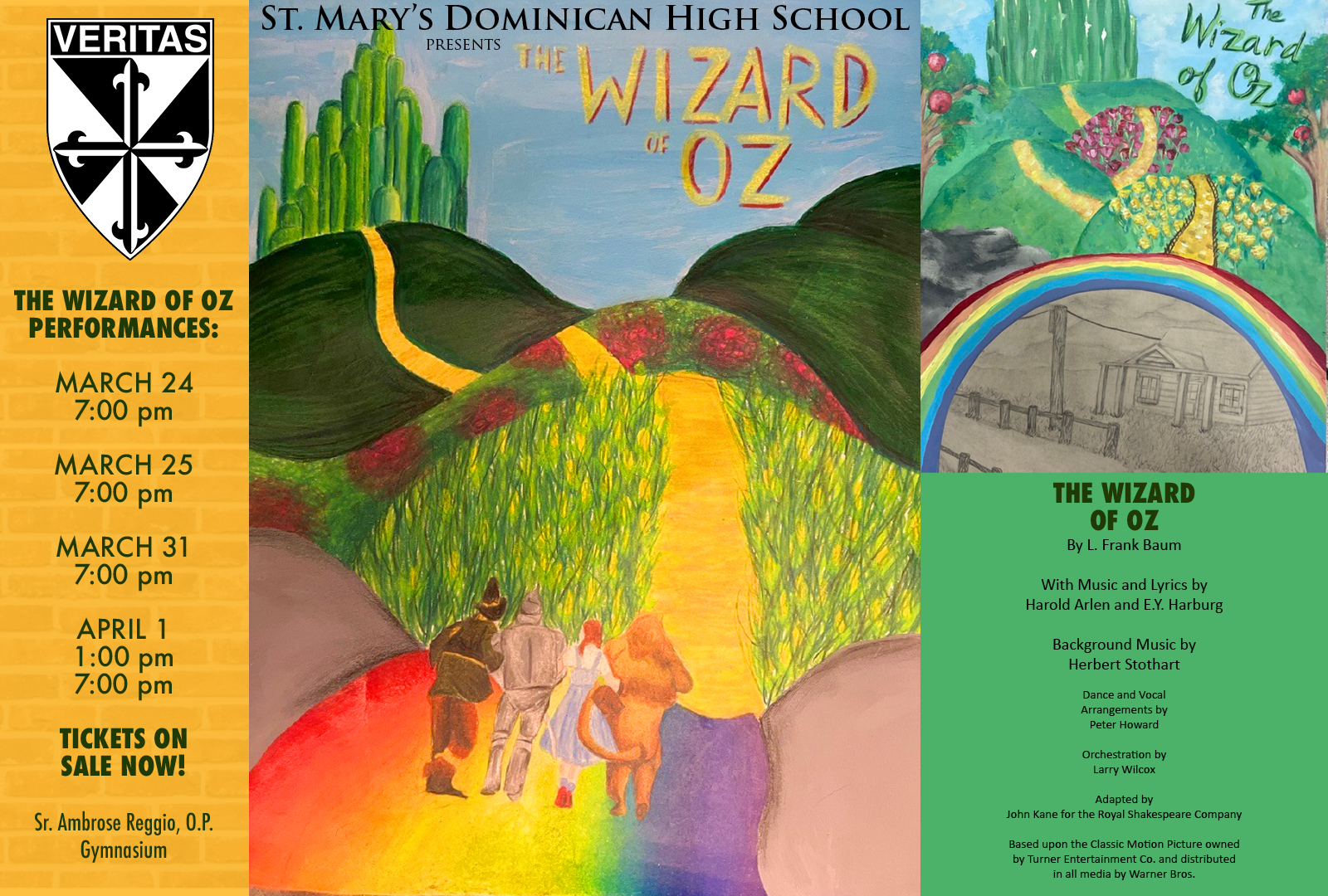 Spring Musical: The Wizard of Oz - St. Mary's Dominican High School